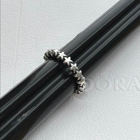 Pandora | Jewelry | Pandora Silver Braided Ring | Poshmark